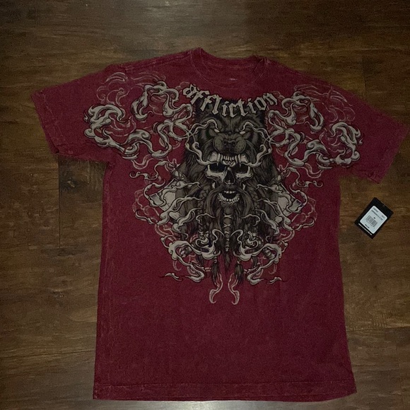 Affliction | Shirts | Brand New Shirt Affliction With Tag Red Color ...